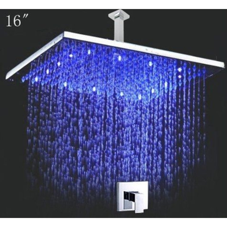 Juno Showers Rain Fixed Shower Head 2 5 Gpm Gpm Wayfair